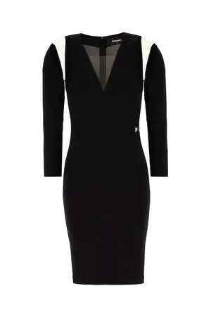 Dsquared2 Black Fitted Dress - Multicolor
