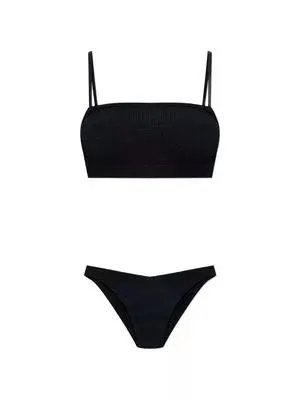 Hunza G Gigi Crinkle-effect Bikini - Black