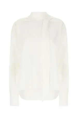 Alexander McQueen Long Sleeve Blouse With Tie Detail - Multicolor