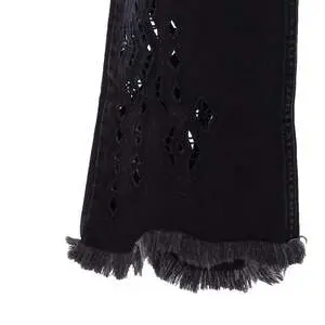 Isabel Marant Étoile Alison Perforated Straight-leg Jeans - Black