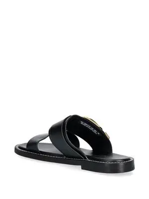 Marc O'polo Leather Sandals With Side Buckle
