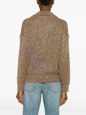 Brunello Cucinelli Sequin-embellished Knit Sweater
