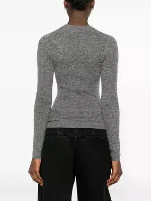 Brunello Cucinelli Open-knit Long-sleeve Sweater
