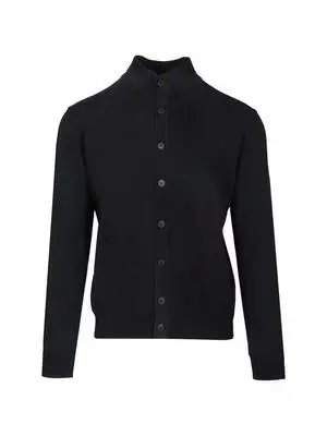 AL DUCA D’AOSTA 1902 High-neck Button-up Cardigan - Blue