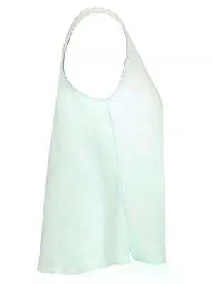 FORTE_FORTE Scalloped Edge Embroidered Top