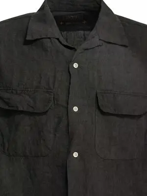 BEAMS Short-sleeve Linen Shirt