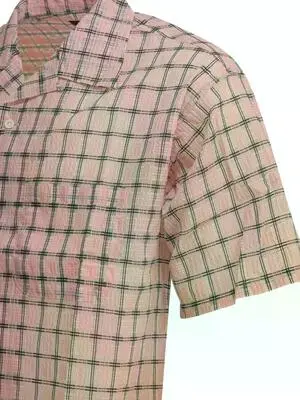 BEAMS Check-pattern Short-sleeve Shirt
