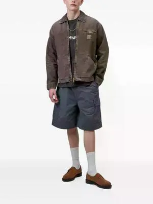 Carhartt Work In Progress Detroit Zip-up Jacket In Tobacco Cotton - Brown