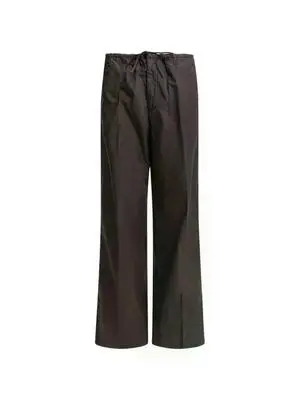 Auralee Drawstring Wide-leg Trousers - Brown