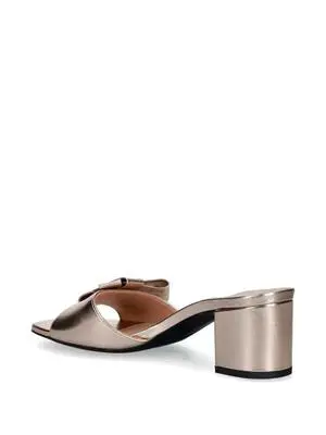 Moschino Metallic Bow Detail Sandals