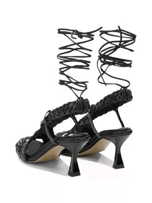 TONI PONS Braided Tie-fastening Sandals