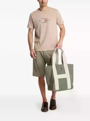 Tommy Hilfiger Logo-print T-shirt - Neutrals