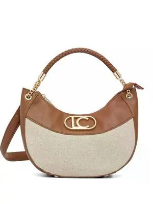 LOLA CASADEMUNT Logo Plaque Tote Bag - Brown