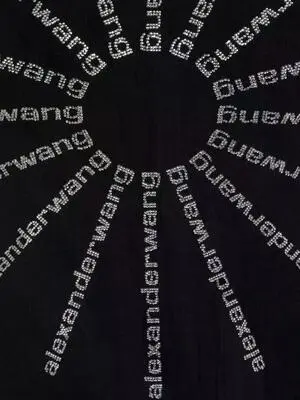 Alexander Wang Crystal Embellishment T-shirt - Black
