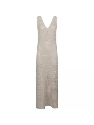 HINNOMINATE Open-knit Sleeveless Dress