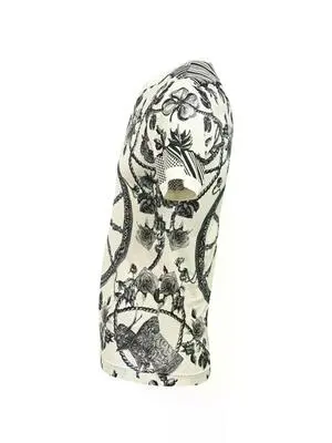 Dolce & Gabbana Rose-print Pique T-shirt