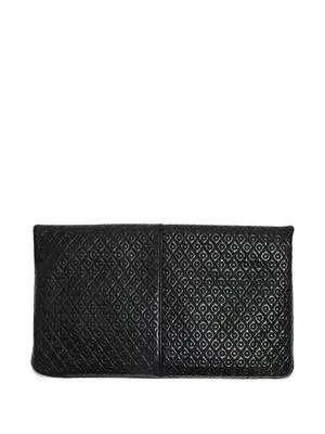 TOD'S Patent Leather Clutch Bag - Black