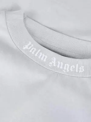 Palm Angels Logo Print Long Sleeve Sweatshirt