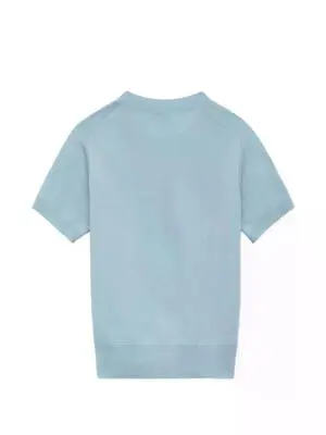 Kenzo Embroidered Logo Short-sleeved Sweater - Blue