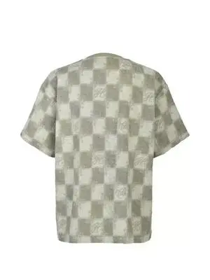 BREATH Checkered Terry-cloth T-shirt