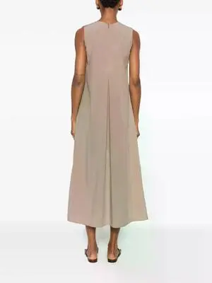 BOMBOOGIE Pleated Sleeveless Midi Dress