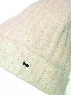 Karl Lagerfeld Ikon Ribbed-knit Beanie Hat