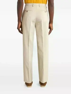 Etro Pleated Silk-blend Trousers