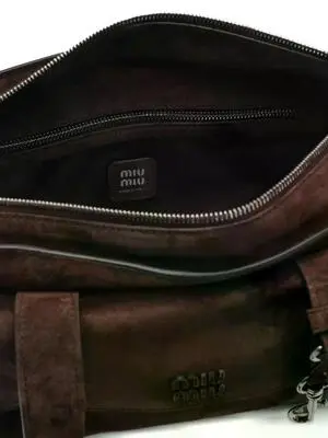 Miu Miu Dark Suede Tote Bag
