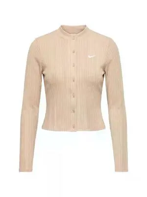 Nike Ribbed-knit Cardigan - Neutrals