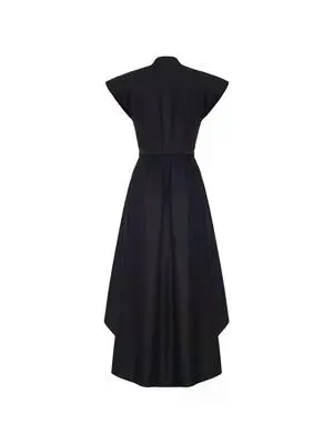 Adam Lippes Genevieve Belted Flared Dress