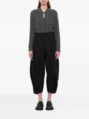 Loewe Draped Cropped Trousers