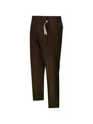 SANTANIELLO Pleated Elasticated-waist Trousers