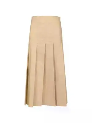 AL DUCA D’AOSTA 1902 Pleated Midi Skirt - Neutrals