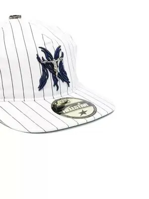 HELLSTAR Pinstriped Logo-embroidered Baseball Cap