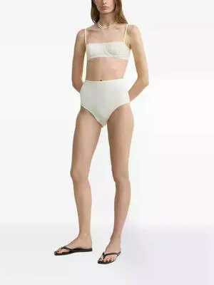 TOTEME High-waisted Bikini Bottoms - Neutrals
