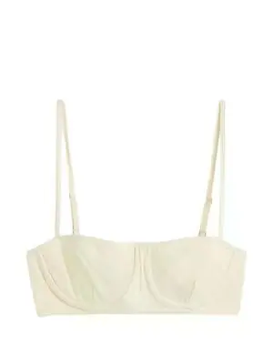 TOTEME Adjustable Strap Bikini Top - Neutrals