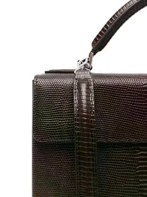 TOTEME Clip Lizard-embossed Tote Bag