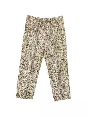 Roberto Cavalli 1990s Leopard Print Trousers