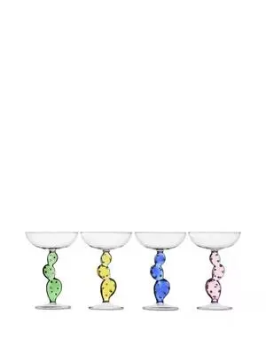 ICHENDORF MILANO Desert Plants Glass Champagne Coupe - Multicolour