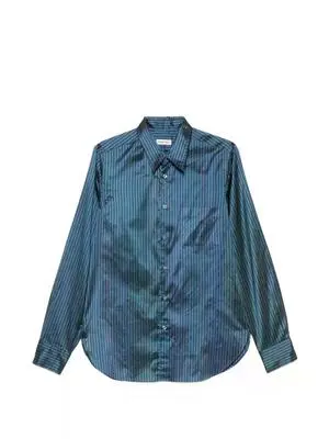 ROMEO GIGLI 1990s Striped Silk Shirt