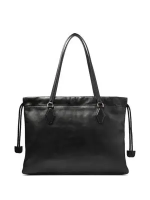 JIMMY CHOO Nappa Leather Drawstring Tote Bag