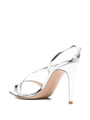 GIANVITO ROSSI Manhattan Sandals - Silver