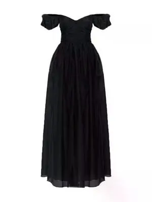 Matteau Off-shoulder Puffed-sleeve Maxi Dress