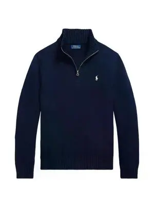 Polo Ralph Lauren Quarter-zip Pony Motif Sweater - Blue