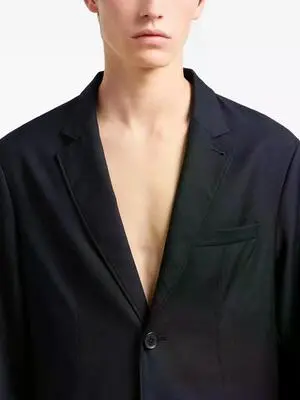 Armani Exchange Notched-lapels Single-breasted Blazer