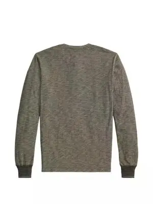 Ralph Lauren Button-placket Long-sleeve Henley T-shirt