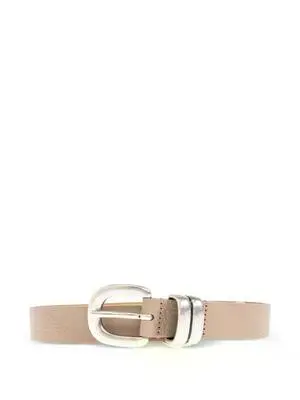 BY MALENE BIRGER Zoilo Leather Belt - Neutrals