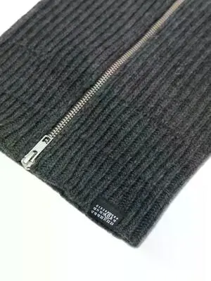 MAISON MARGIELA Ribbed-knit Zip-up Neck Warmer