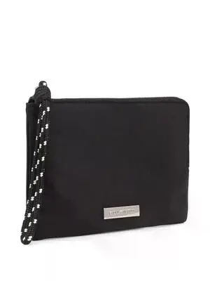 Karl Lagerfeld Logo Plaque Rope-trim Clutch Bag