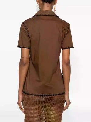 TERRY PUESTO Crochet Trim Shirt